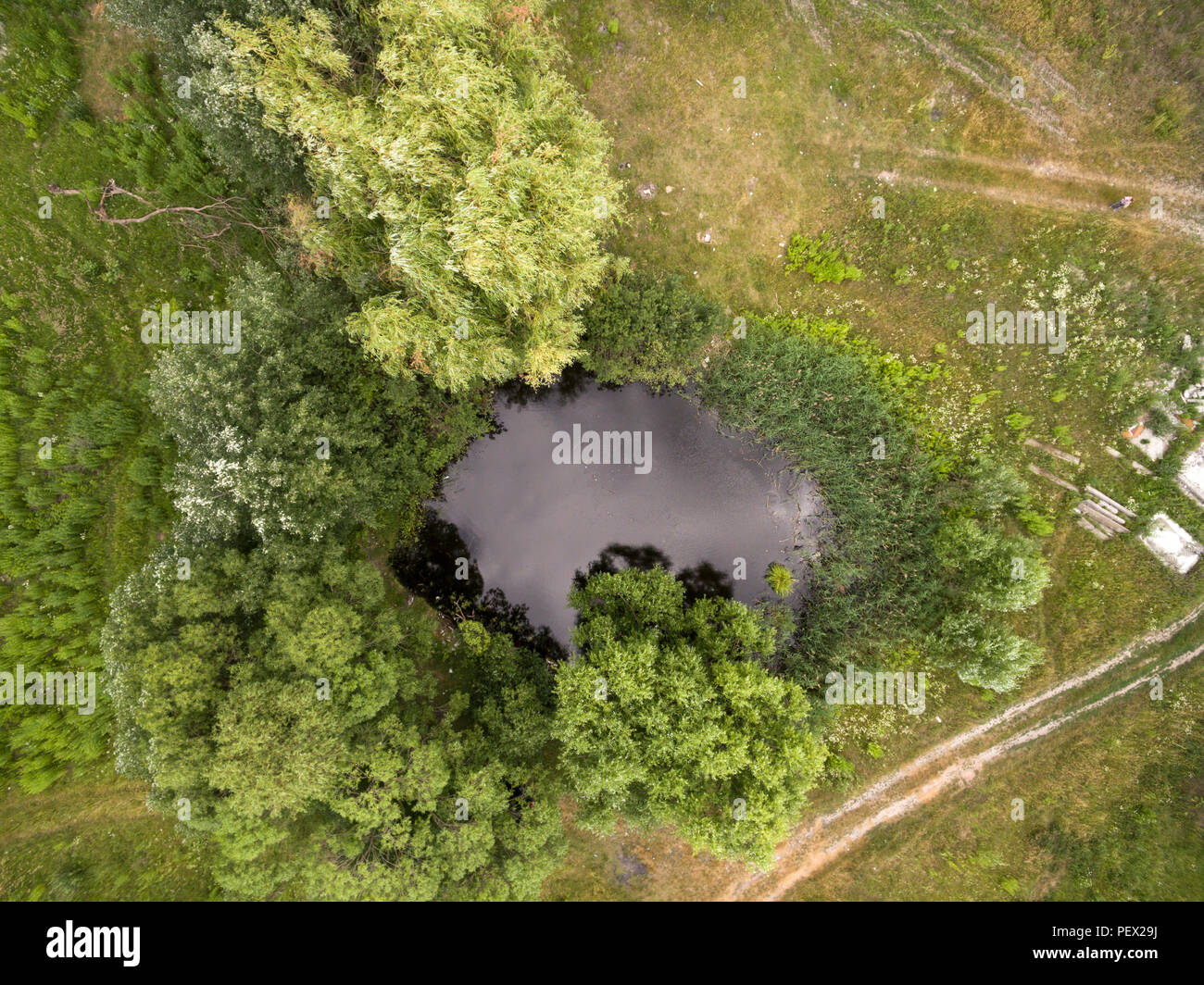 lake, water basin, view from the height Stock Photo - Alamy