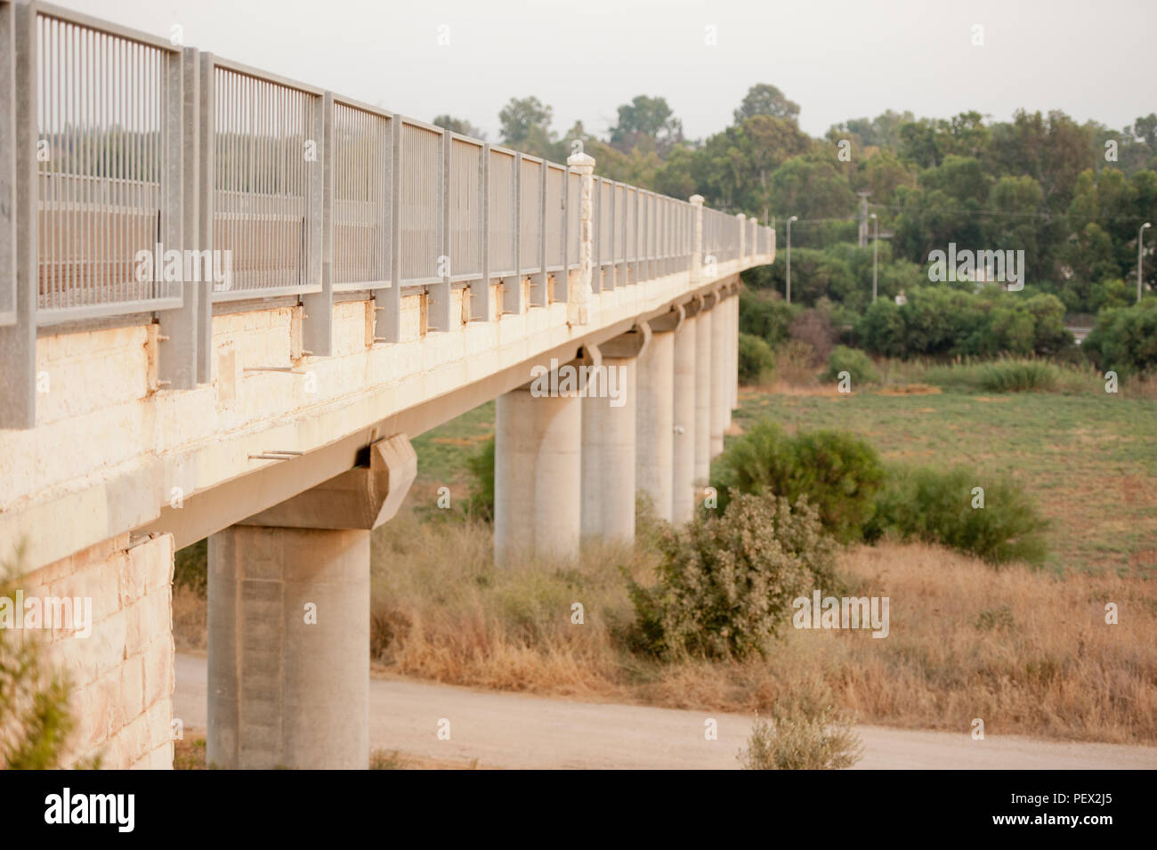 long bridge for railway Stock Photo - Alamy