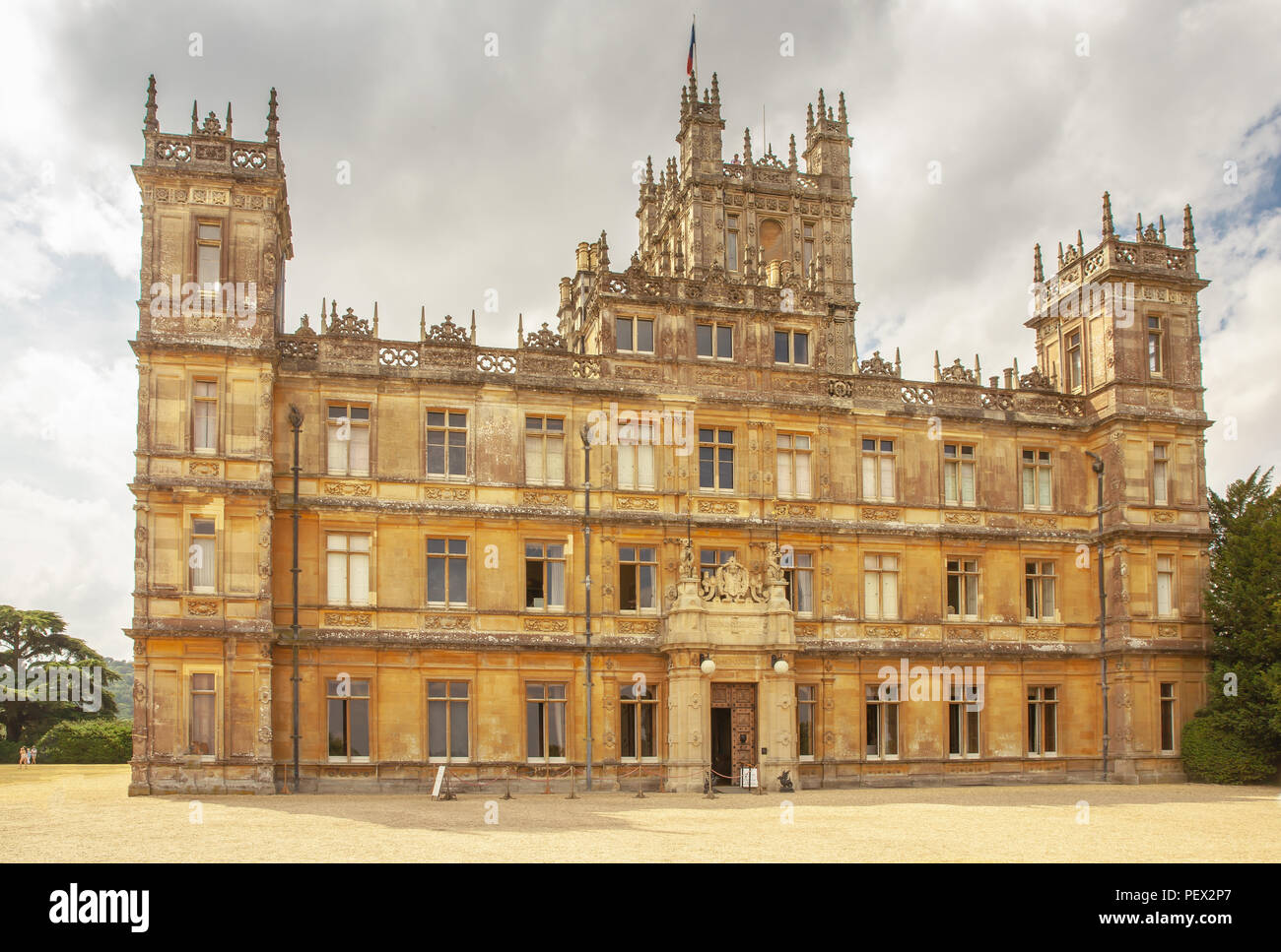 Highclere castle famous as downton abbey newbury England Stock Photo ...