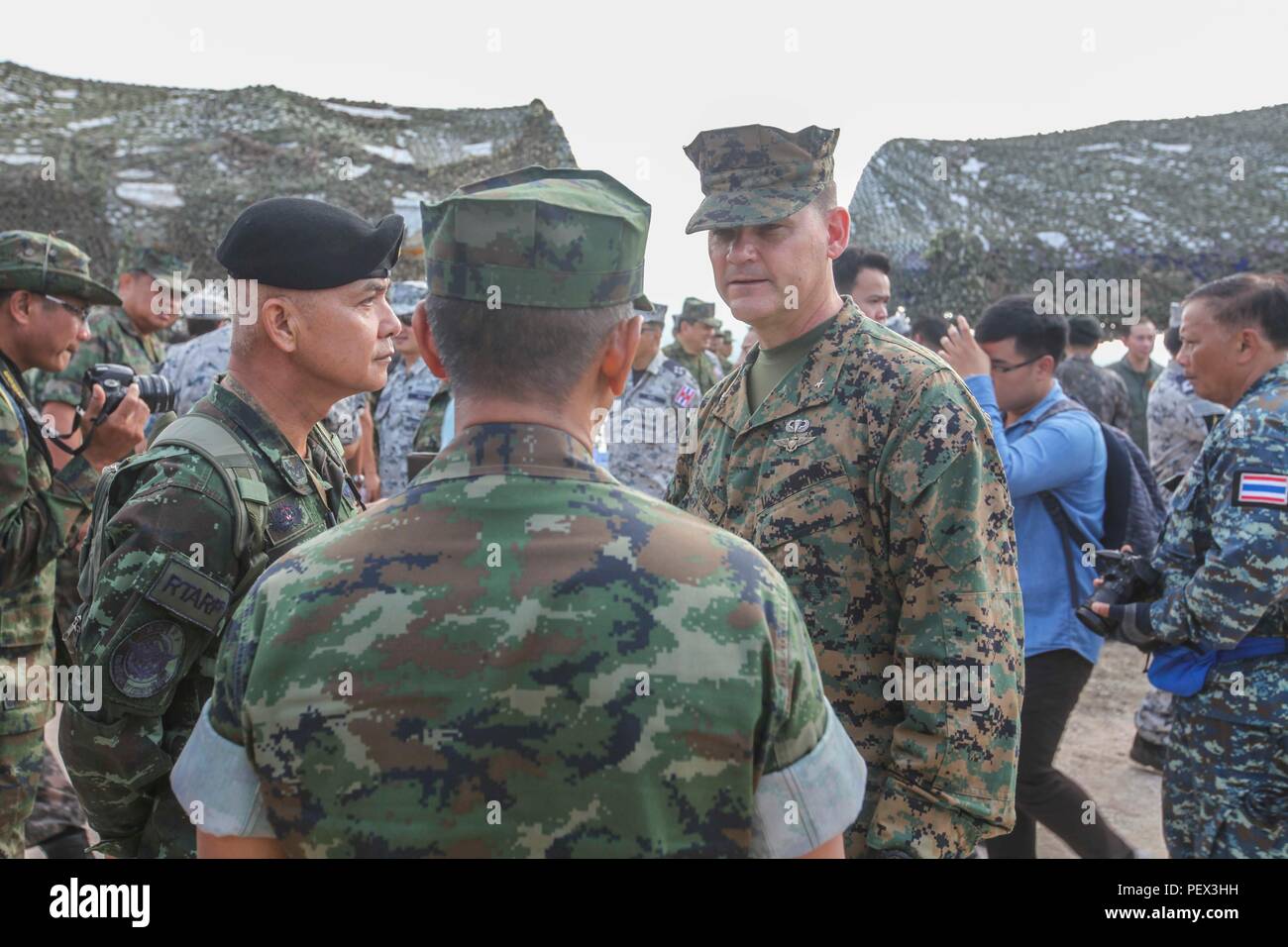U.S. Marine Corps Brigadier General Russell A. Sanborn, Commanding ...