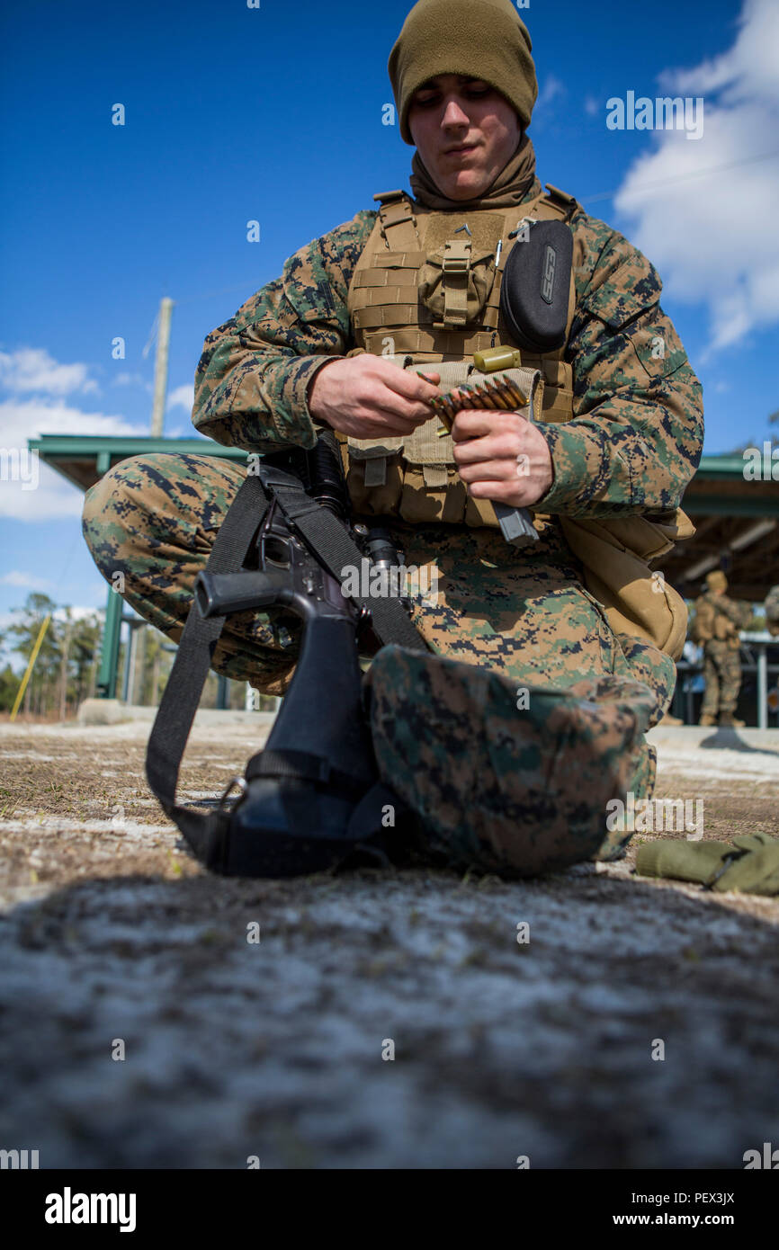 U.S. Marine Corps Pfc. Christopher Schmidt, a bulk fuel specialist with ...