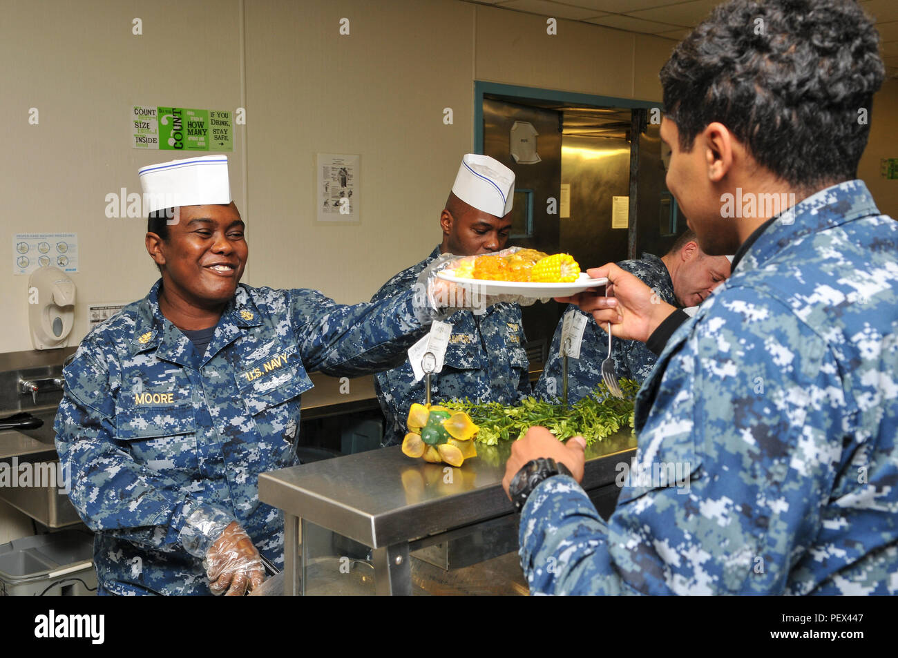 Sailors aboard USS Abraham Lincoln host a luncheon to celebrate African ...