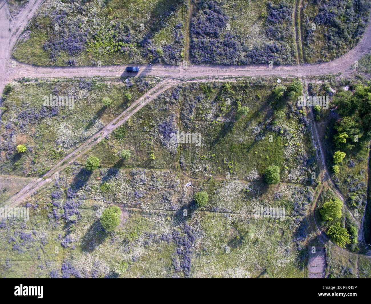 country road, view from above Stock Photo - Alamy