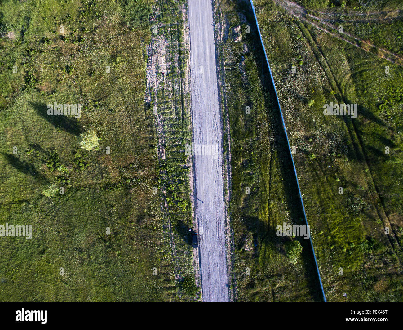 country road, view from above Stock Photo - Alamy
