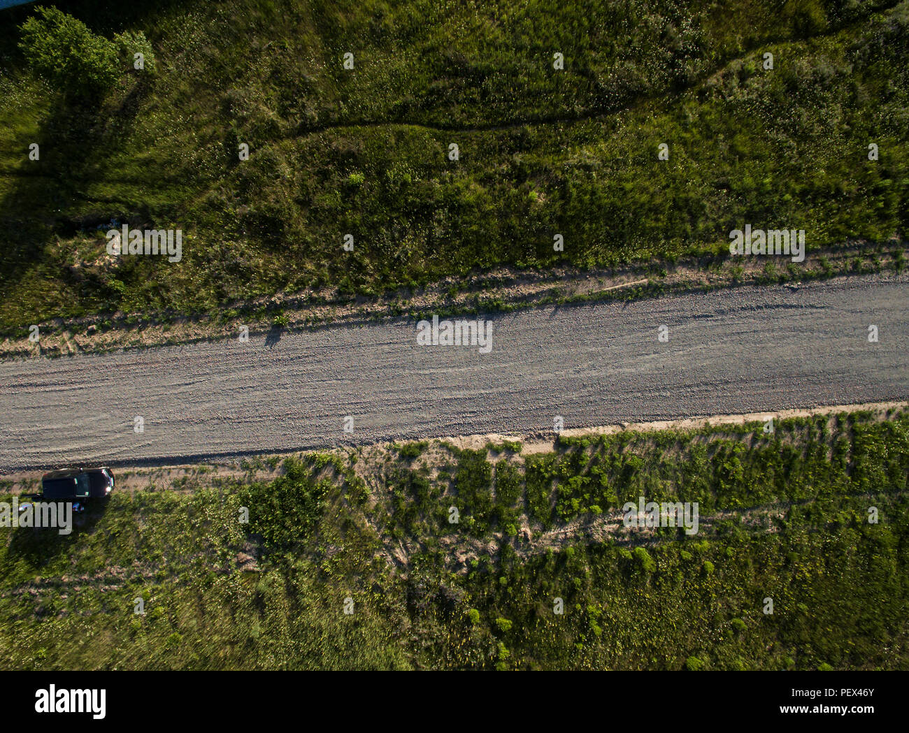 country road, view from above Stock Photo - Alamy