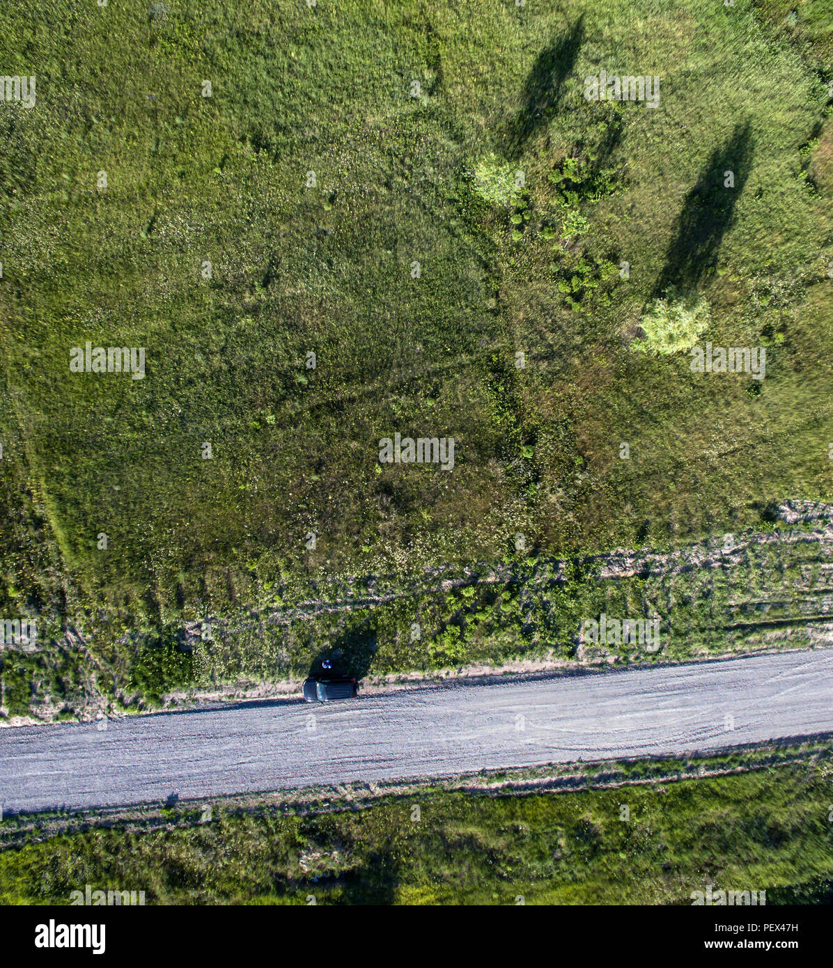 country road, view from above Stock Photo - Alamy