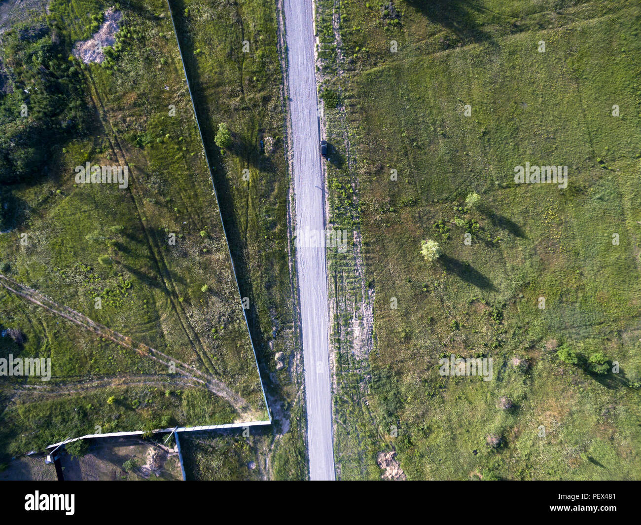 country road, view from above Stock Photo - Alamy
