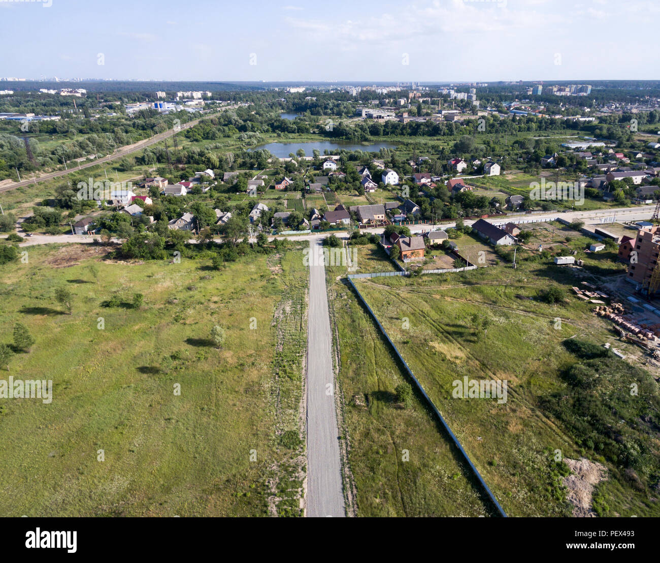country road, view from above Stock Photo - Alamy