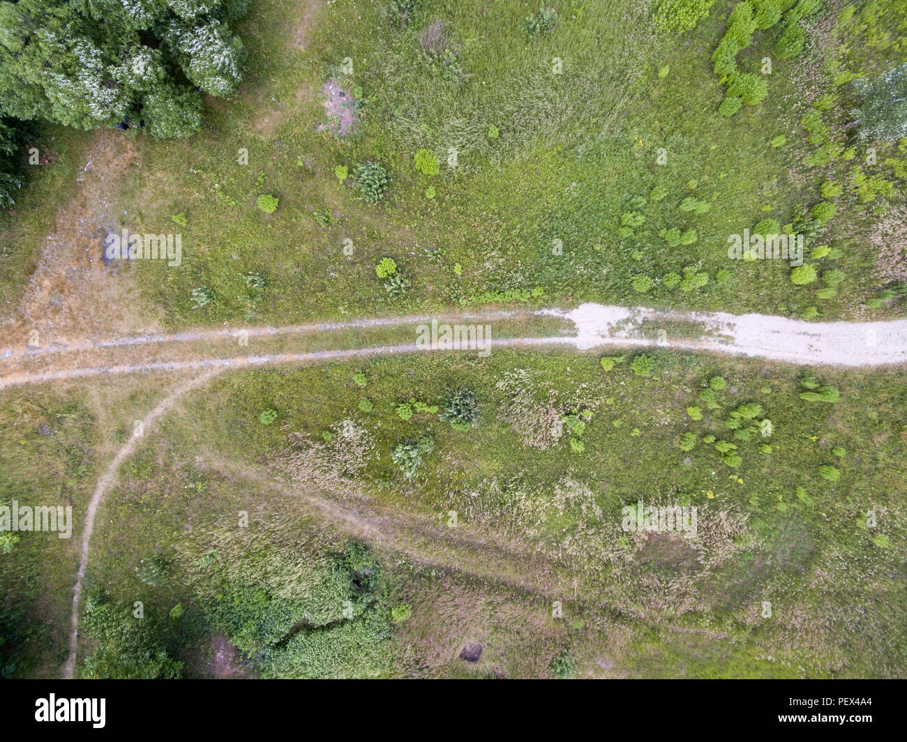 country road, view from above Stock Photo - Alamy