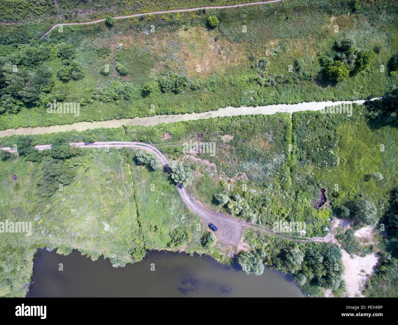 country road, view from above Stock Photo - Alamy