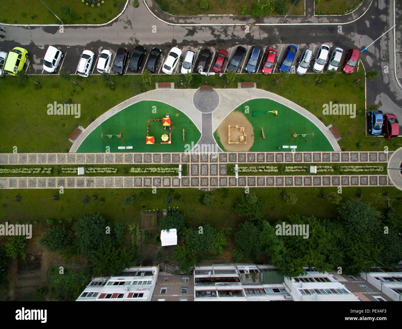 children playground, top view Stock Photo - Alamy