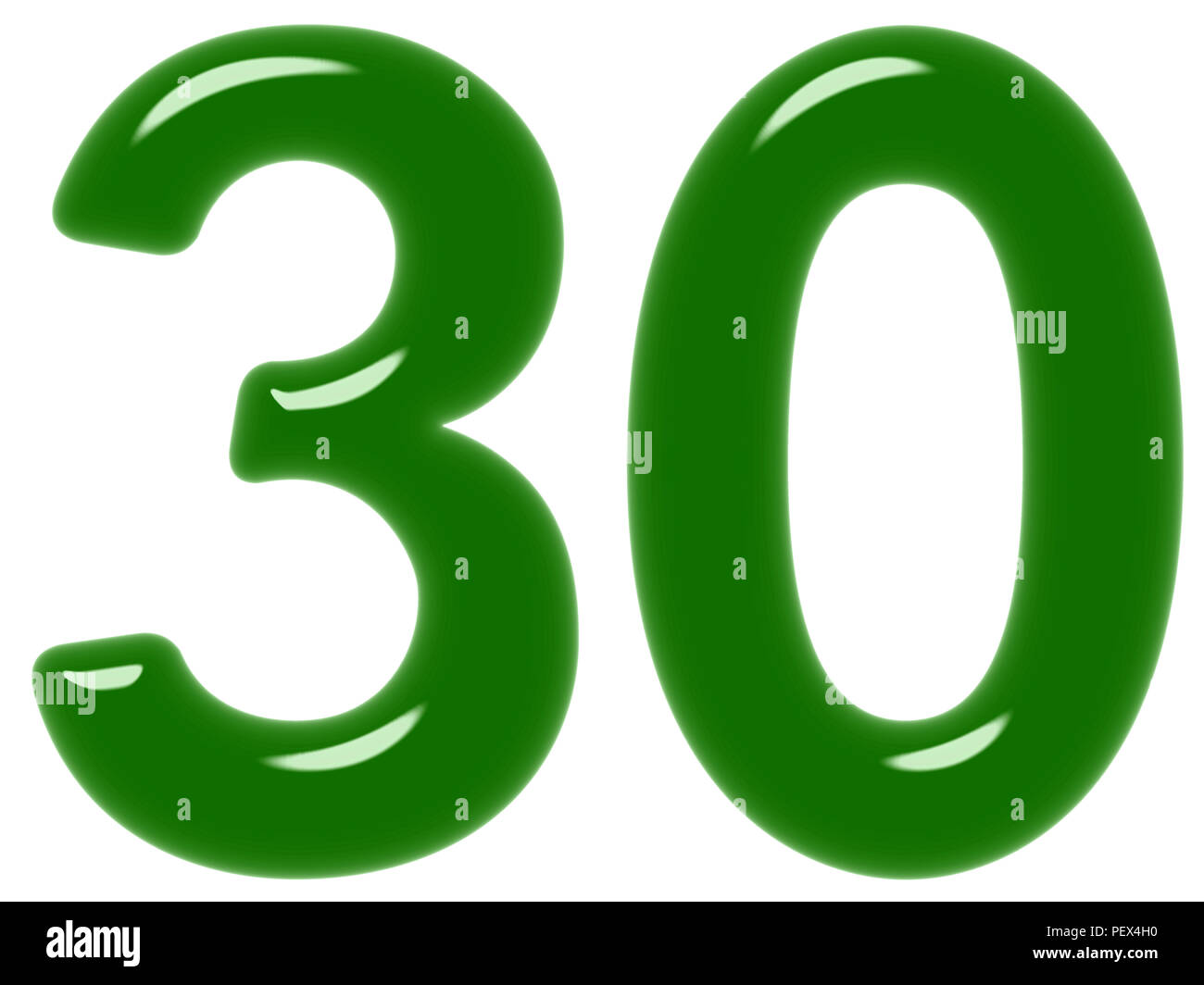 Numeral 30, thirty, isolated on white background, 3d render Stock Photo ... Numeral 30, thirty, isolated on white background, 3d render Stock Photo ...