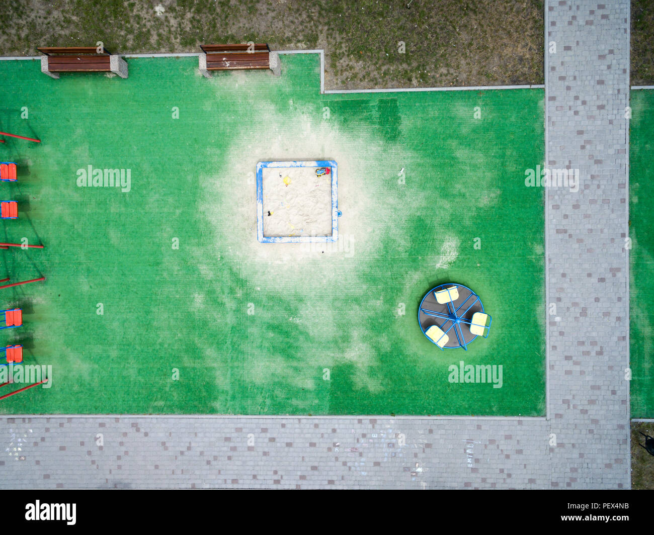 children playground, top view Stock Photo - Alamy