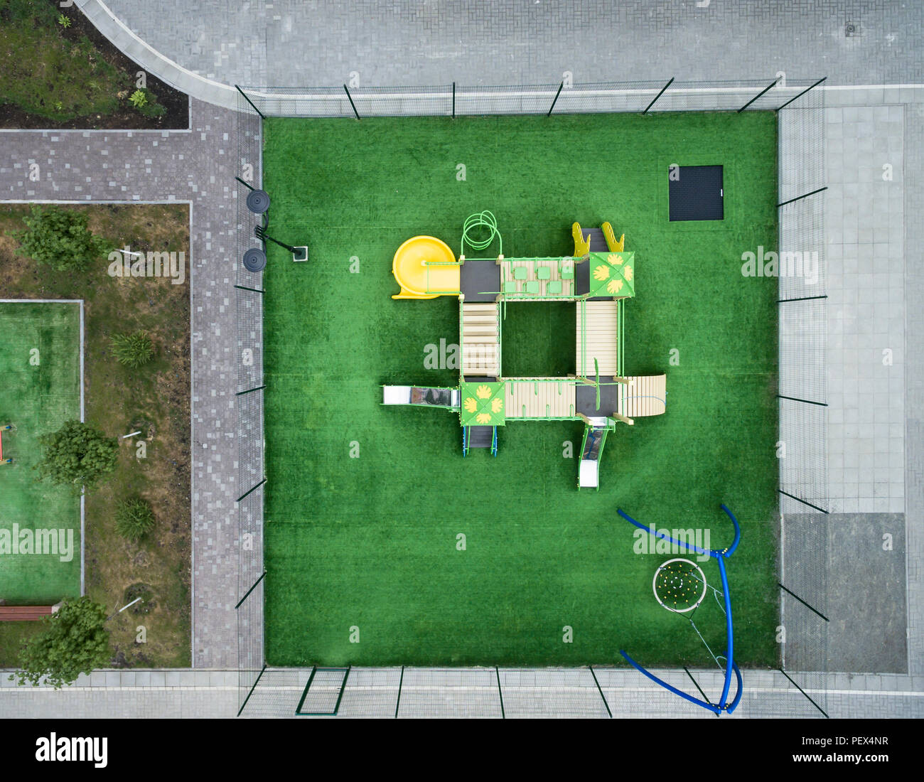 children playground, top view Stock Photo - Alamy