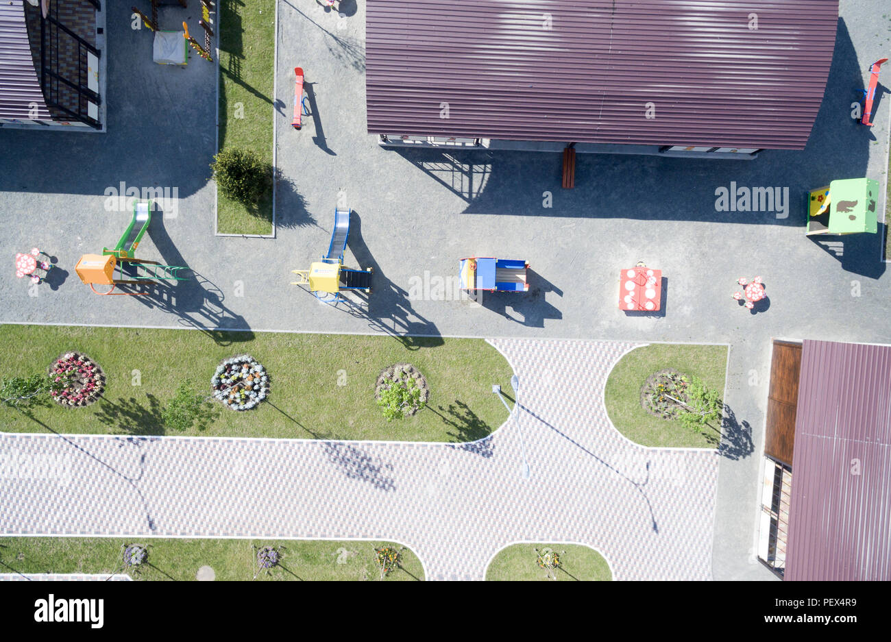 children playground, top view Stock Photo - Alamy