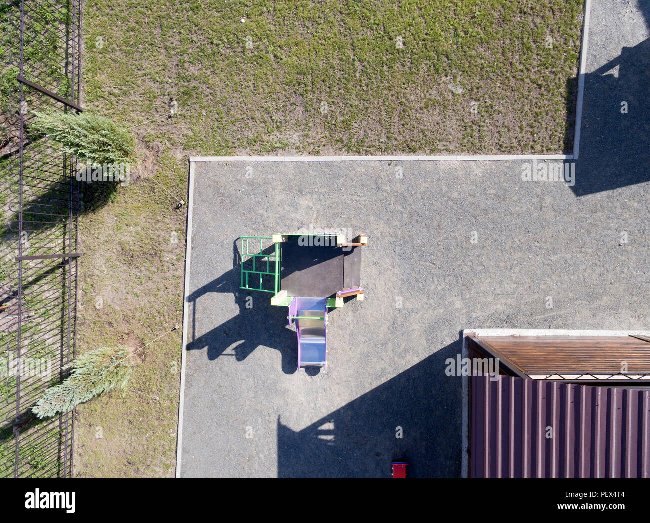 children playground, top view Stock Photo - Alamy