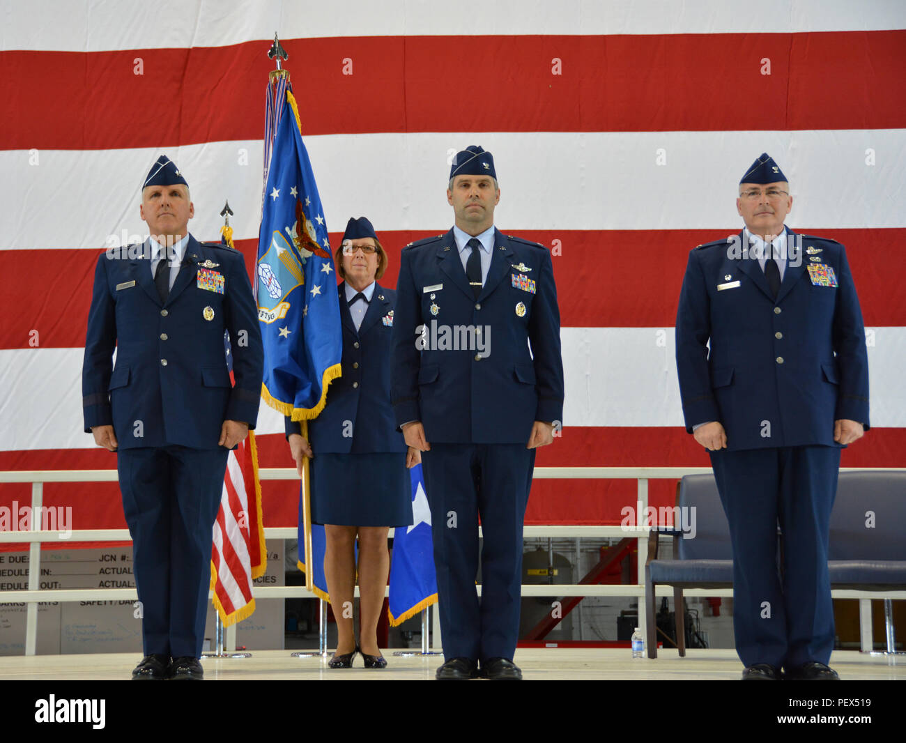 Maj. Gen. John Flournoy, Chief Master Sgt. Vicky Kuntz, Col. Karl ...