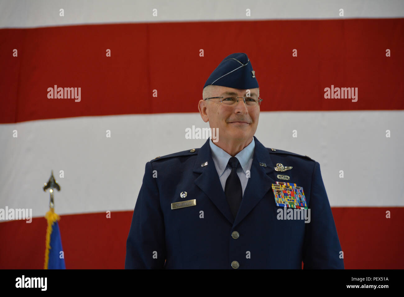 Col. Jonathan Philebaum takes the stage to address the men and women of ...