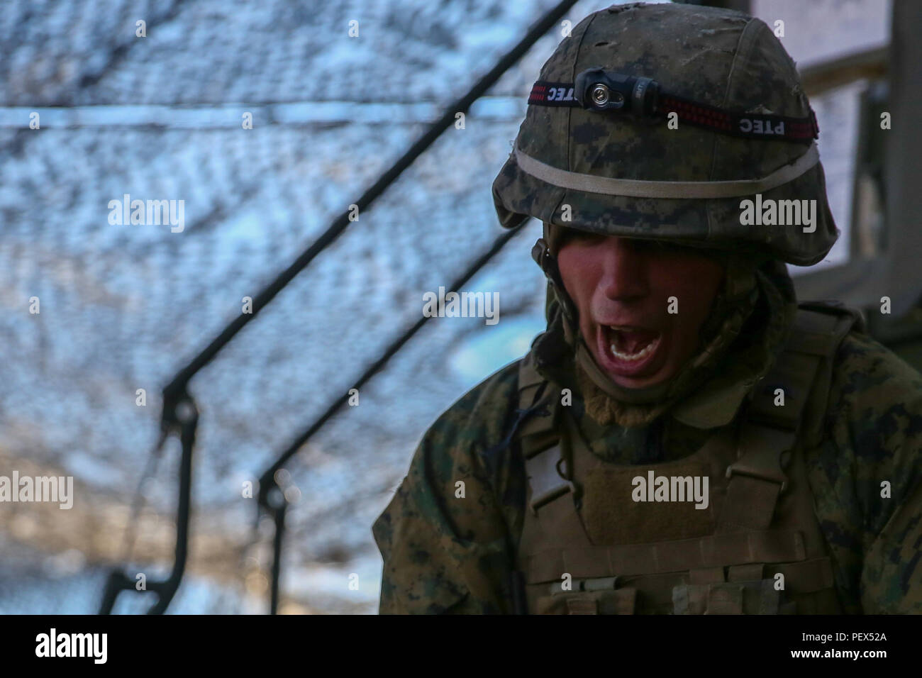 Cpl. Ryan Larmore, a section chief with 1st Battalion, 10th Marine ...