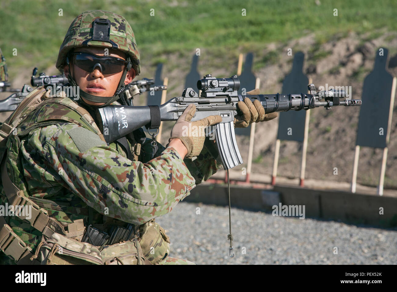 A soldier with the Japan Ground Self-Defense Force (JGSDF), Western ...