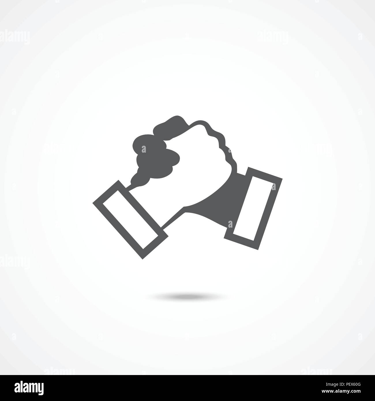 Handshake pictogram symbol icon vector hi-res stock photography and ...