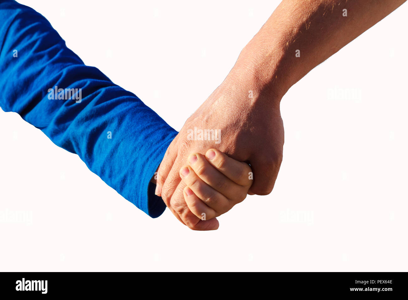 Adult and child shake hands hi-res stock photography and images - Alamy