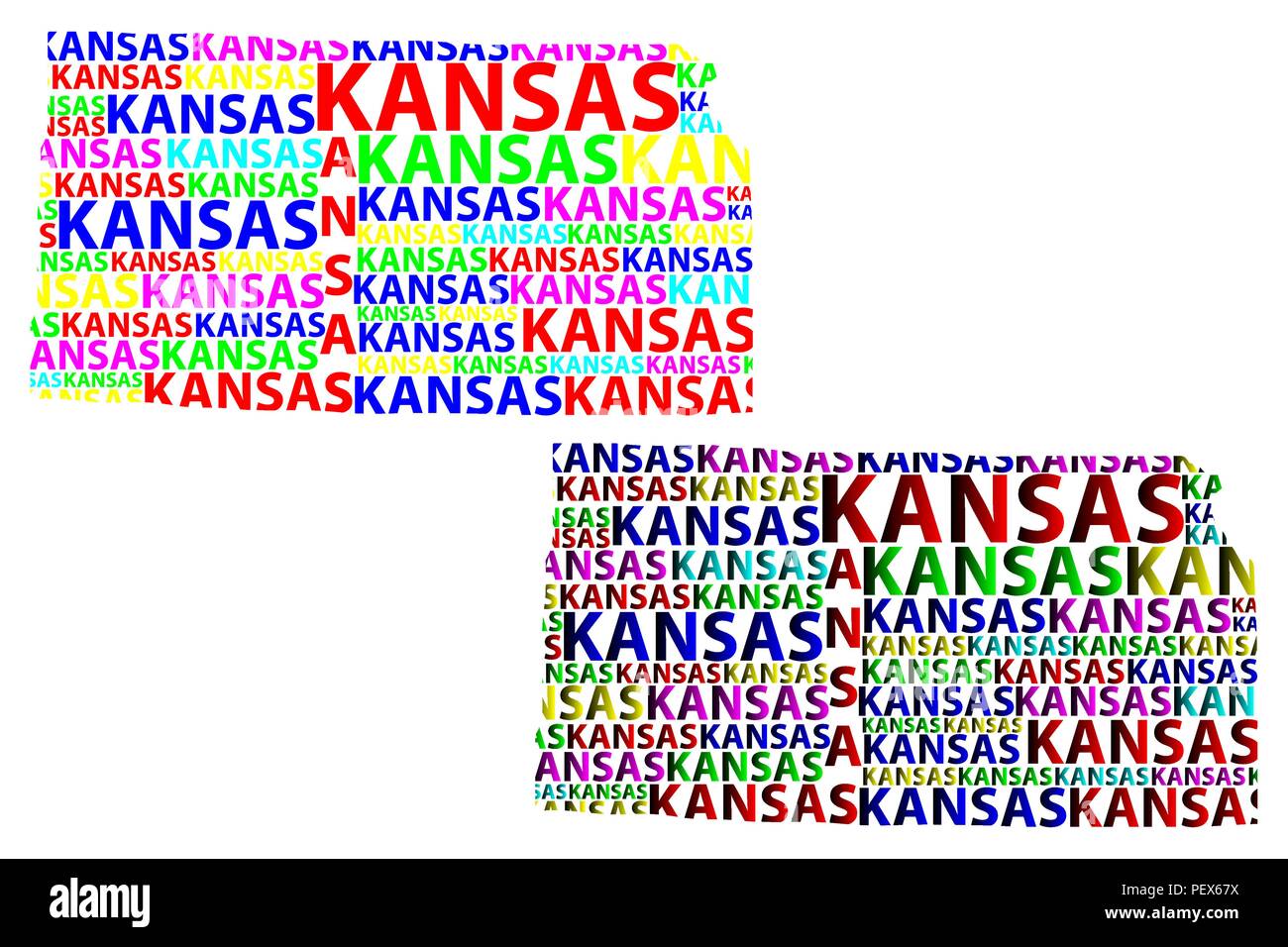 Topeka map Stock Vector Images - Alamy