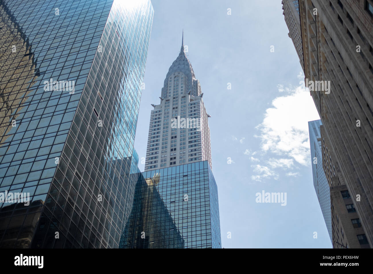 Photography of the Chrysler Building from the Bottom Stock Photo - Alamy