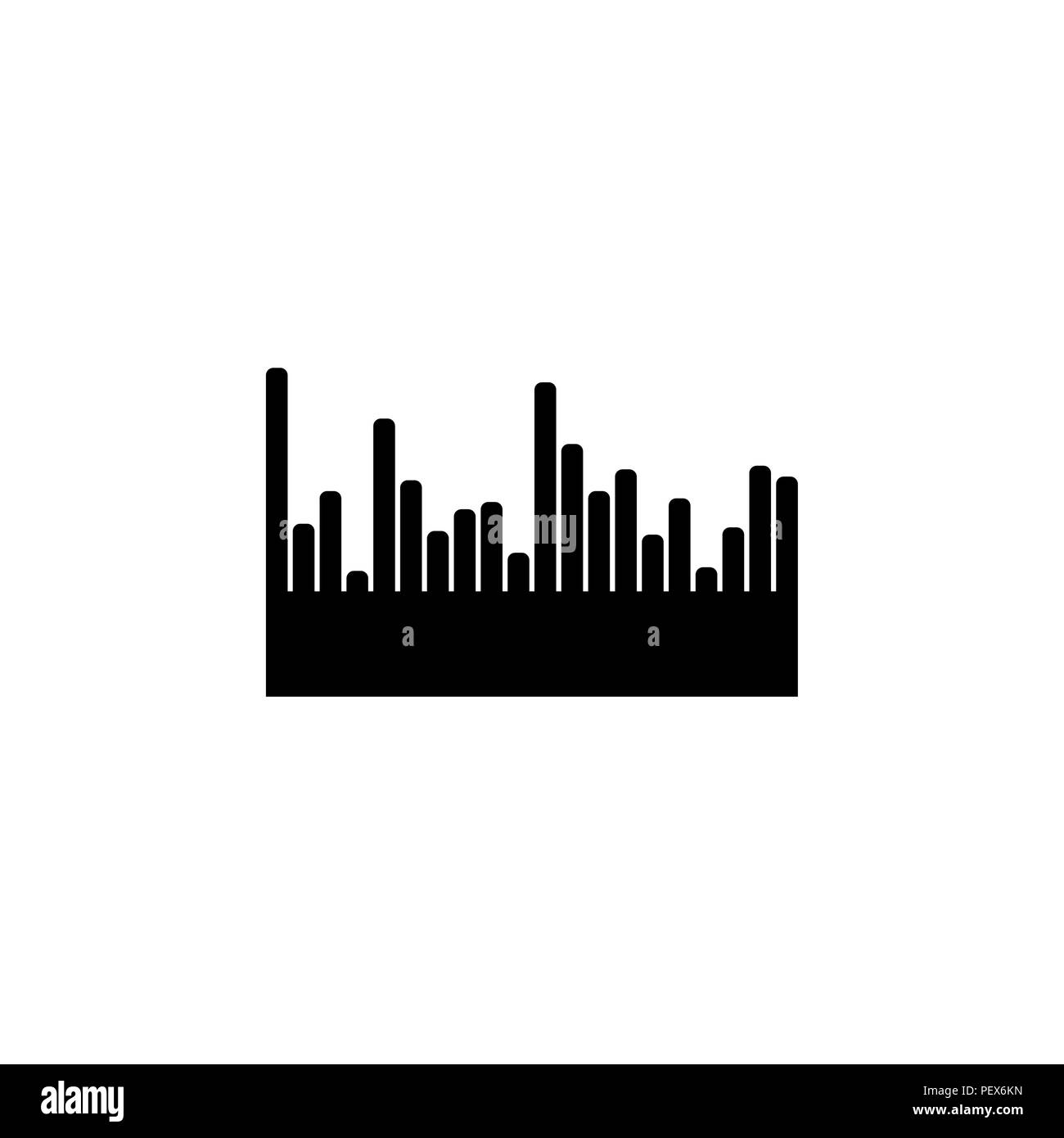 Sound wave. Audio equalizer technology, pulse musical Stock Vector ...