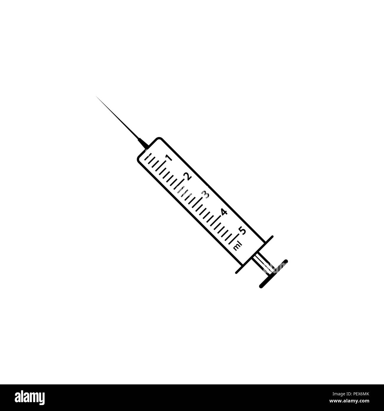 syringe icon. vector illustration symbol (sign) health Stock Vector ...