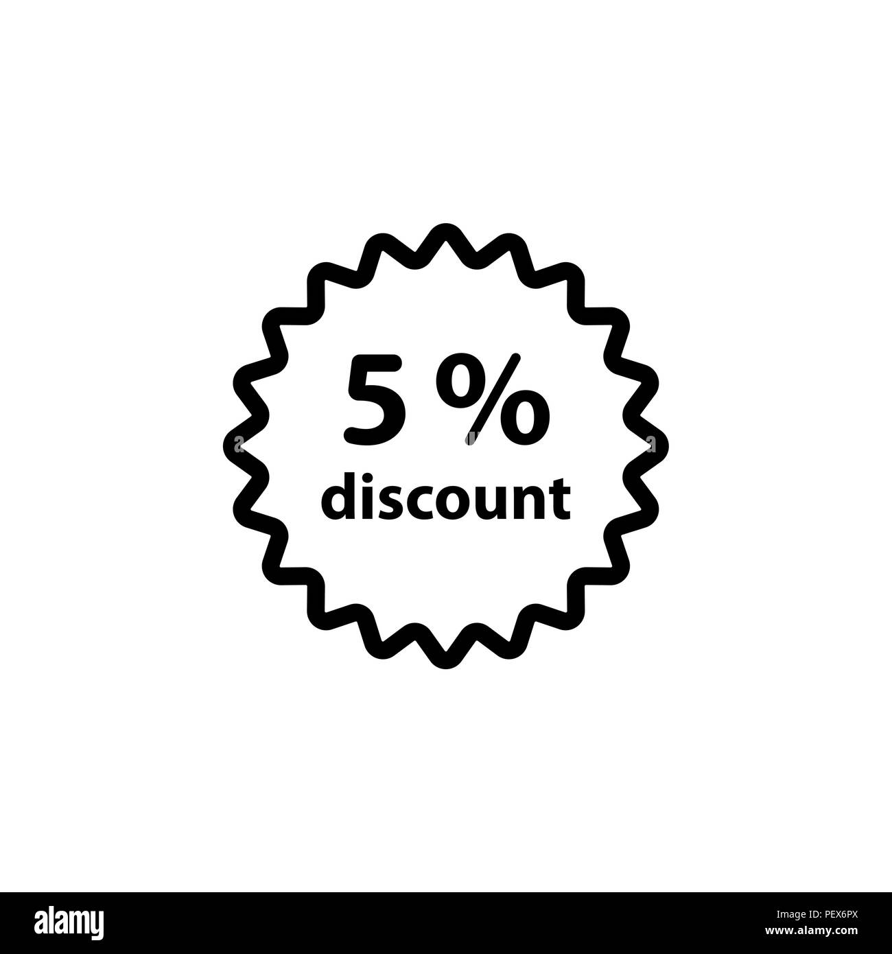 Discount Icon Black And White