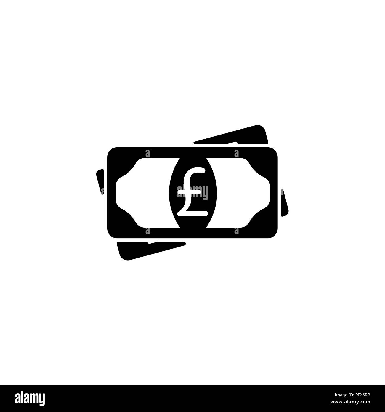 Flat icon of money (sterling) vector icon Stock Vector Image & Art - Alamy