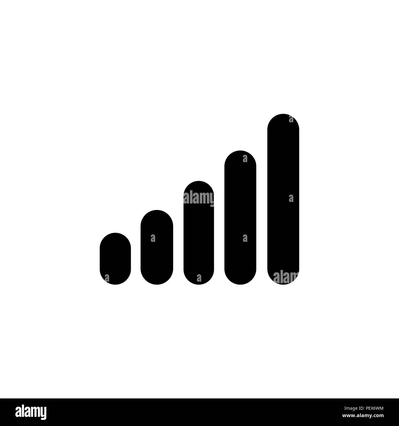 graph icon. vector illustration symbol (sign) growth Stock Vector Image ...
