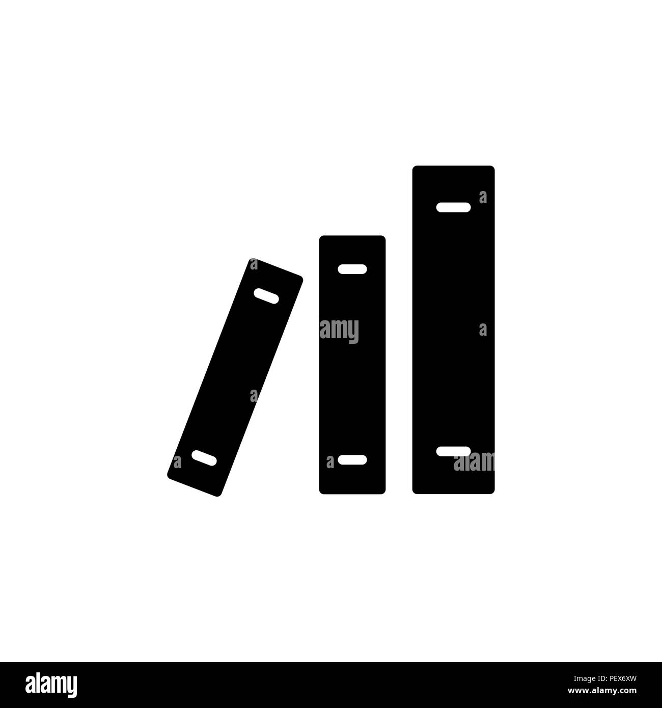 Archive folders vector icon black on white background Stock Vector ...