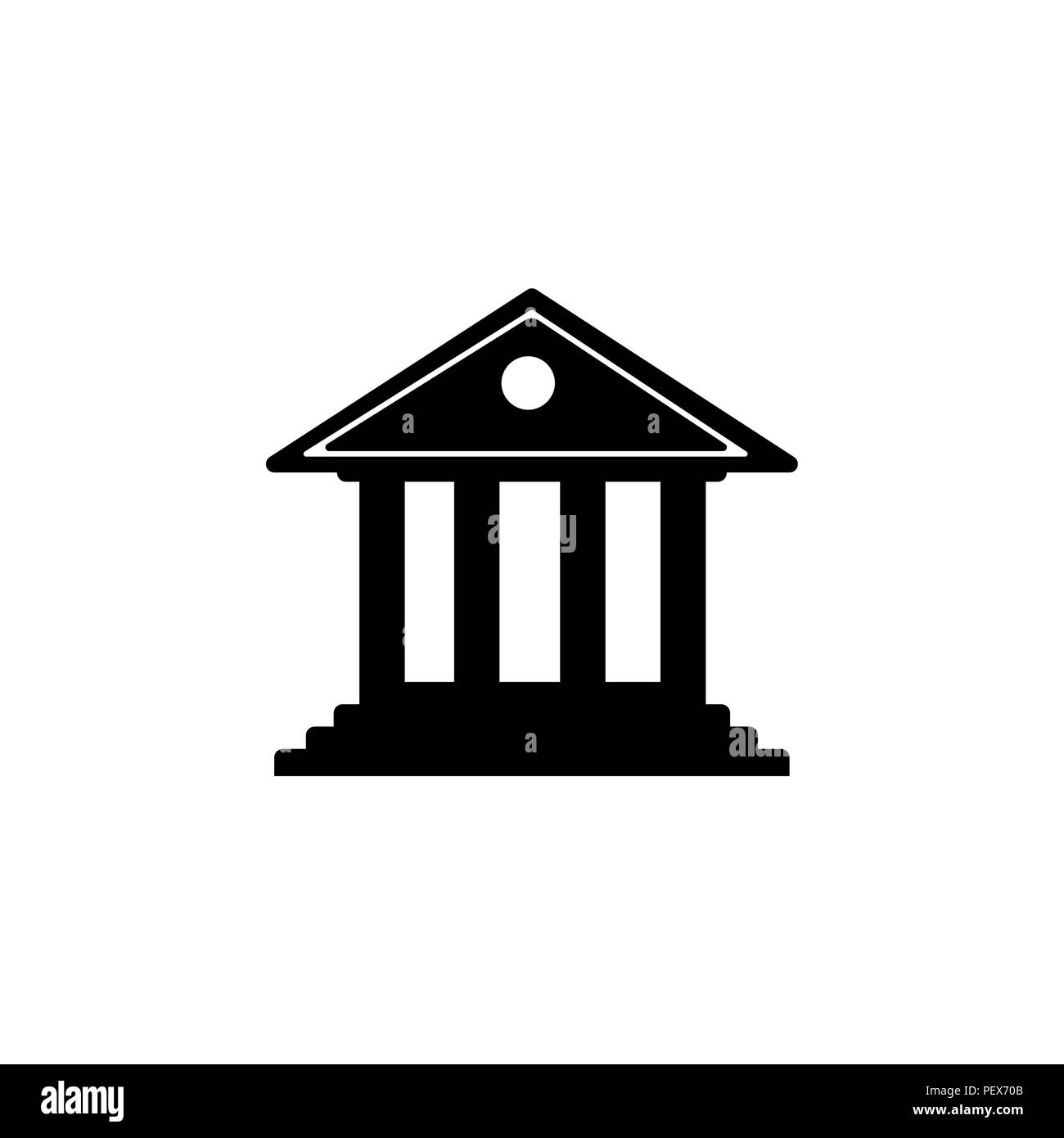 building with columns symbol vector illustration (sign Stock Vector ...