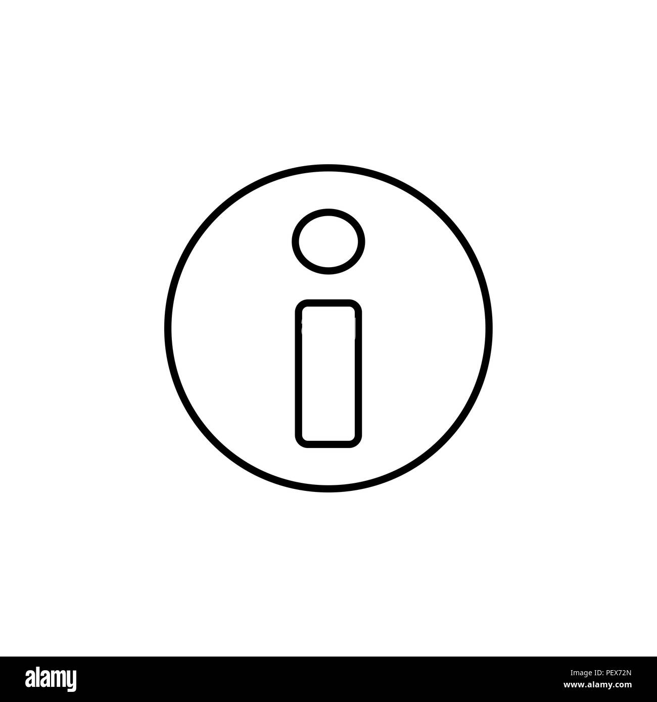 information line icon. vector illustration black on white background ...