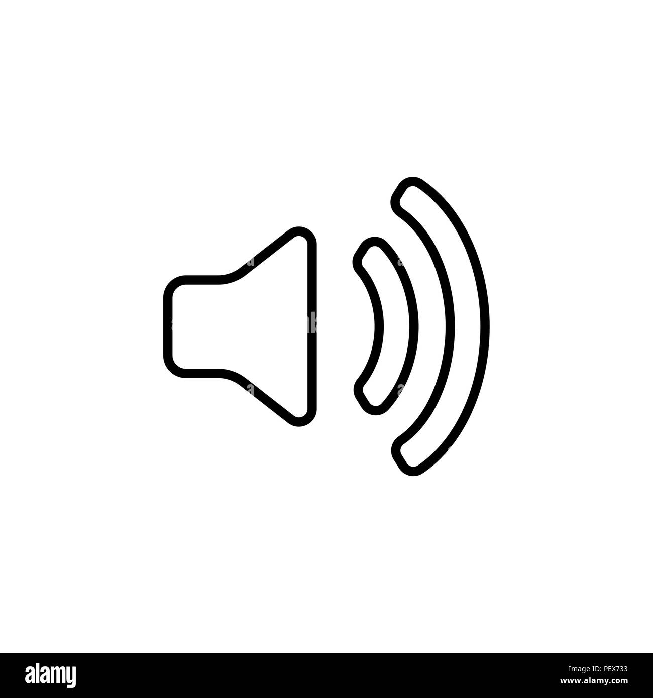 Volume high icon Black and White Stock Photos & Images - Alamy