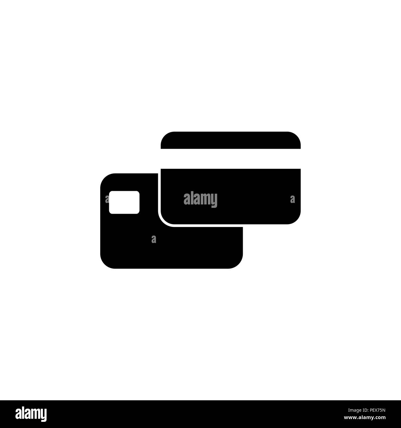 credit card icon. vector illustration symbol (sign Stock Vector Image ...