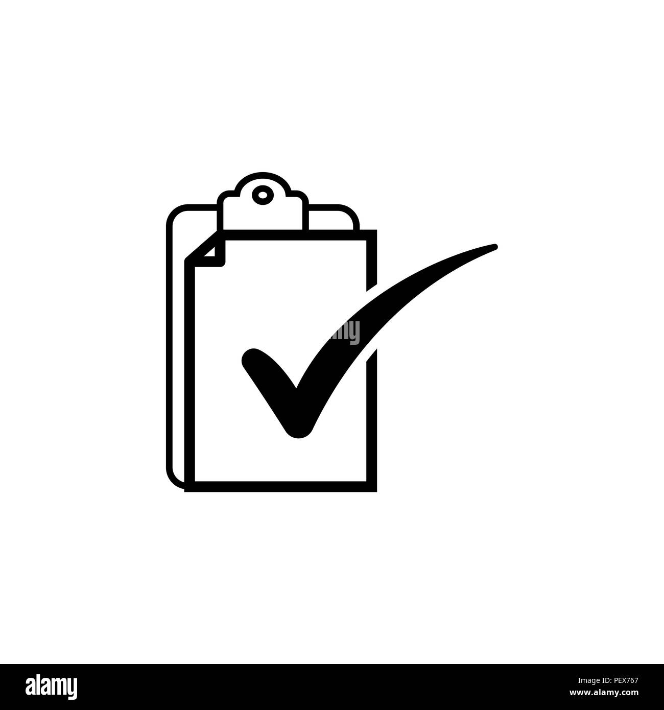 checklist icon, vector illustration symbol (sign) business Stock Vector ...