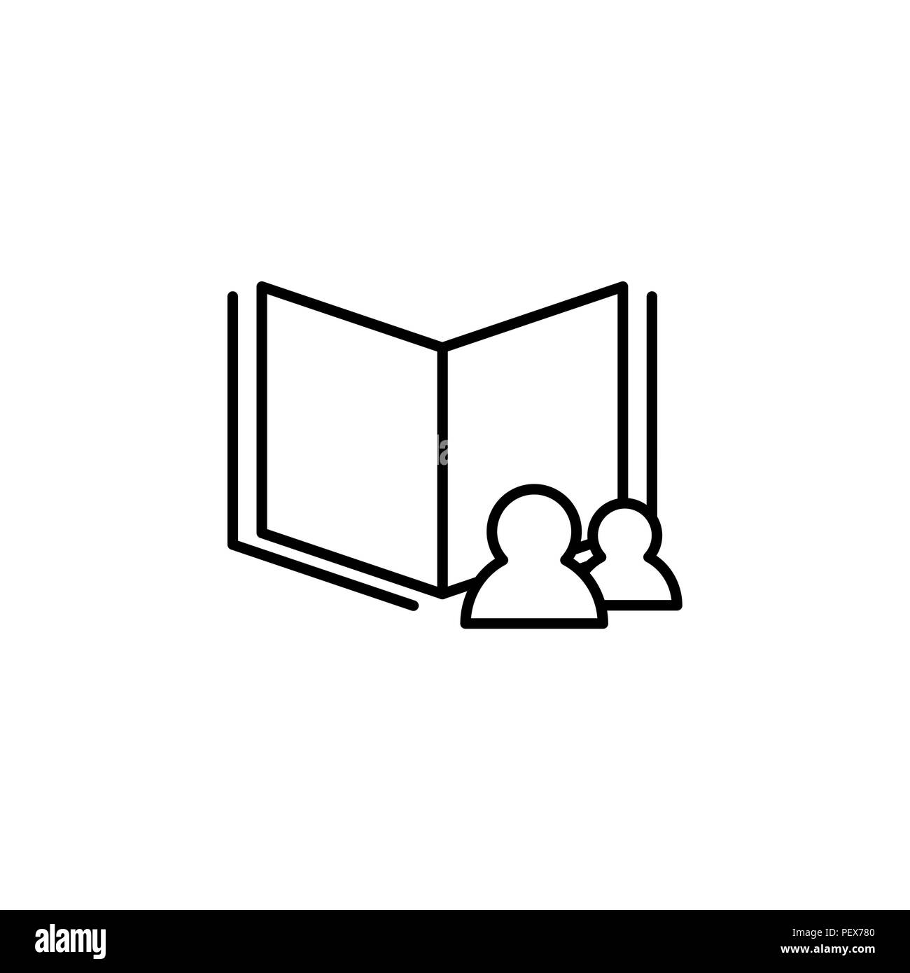 read data icon. vector illustration black on white background Stock ...