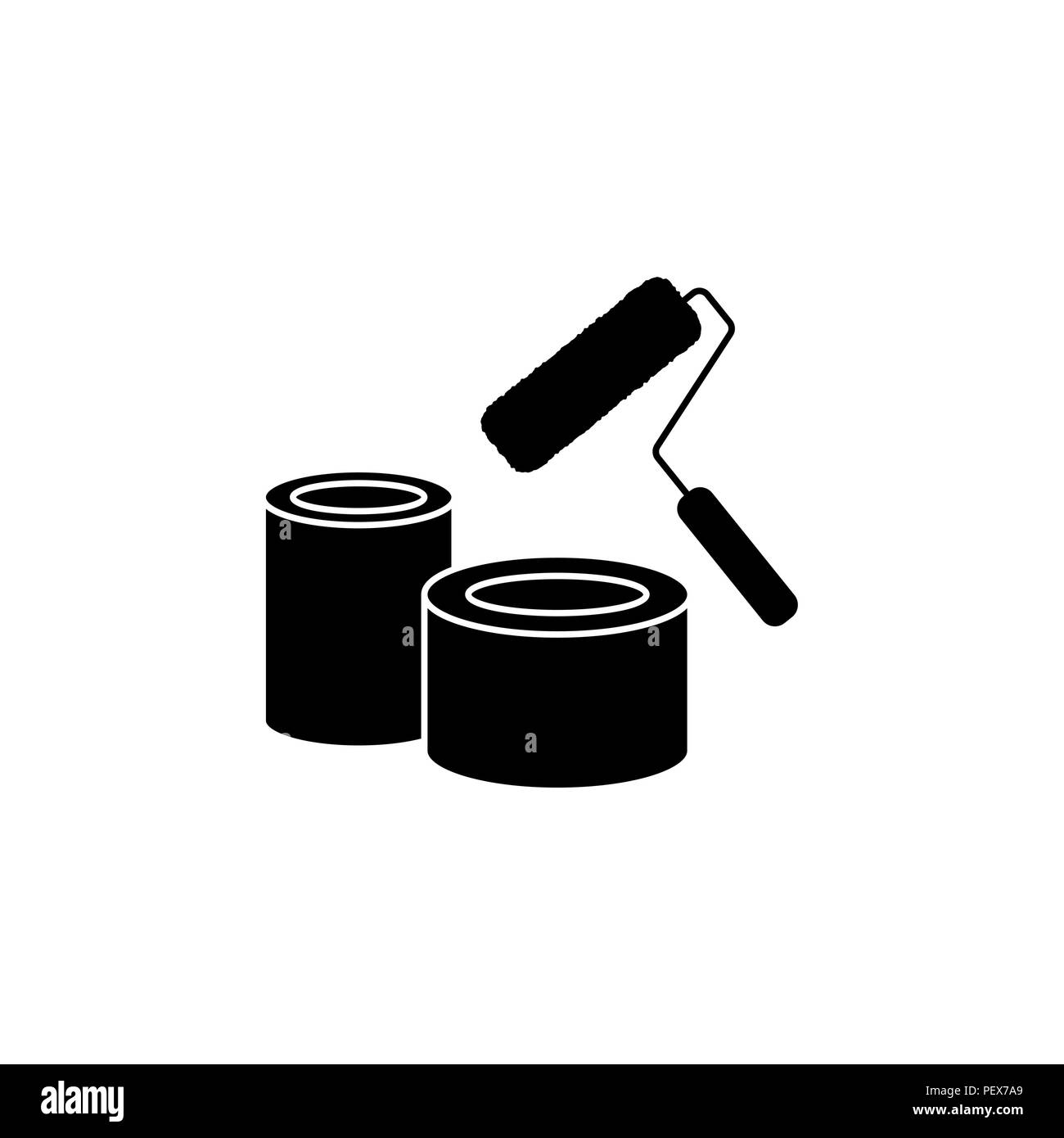 Banks with paint Stock Vector Images - Alamy