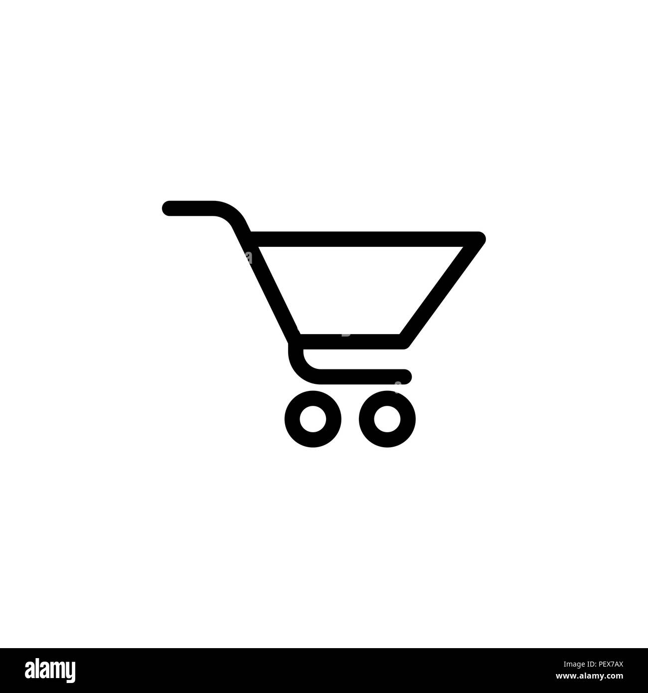 Vector shopping cart icon symbol (sign) illustration Stock Vector Image ...