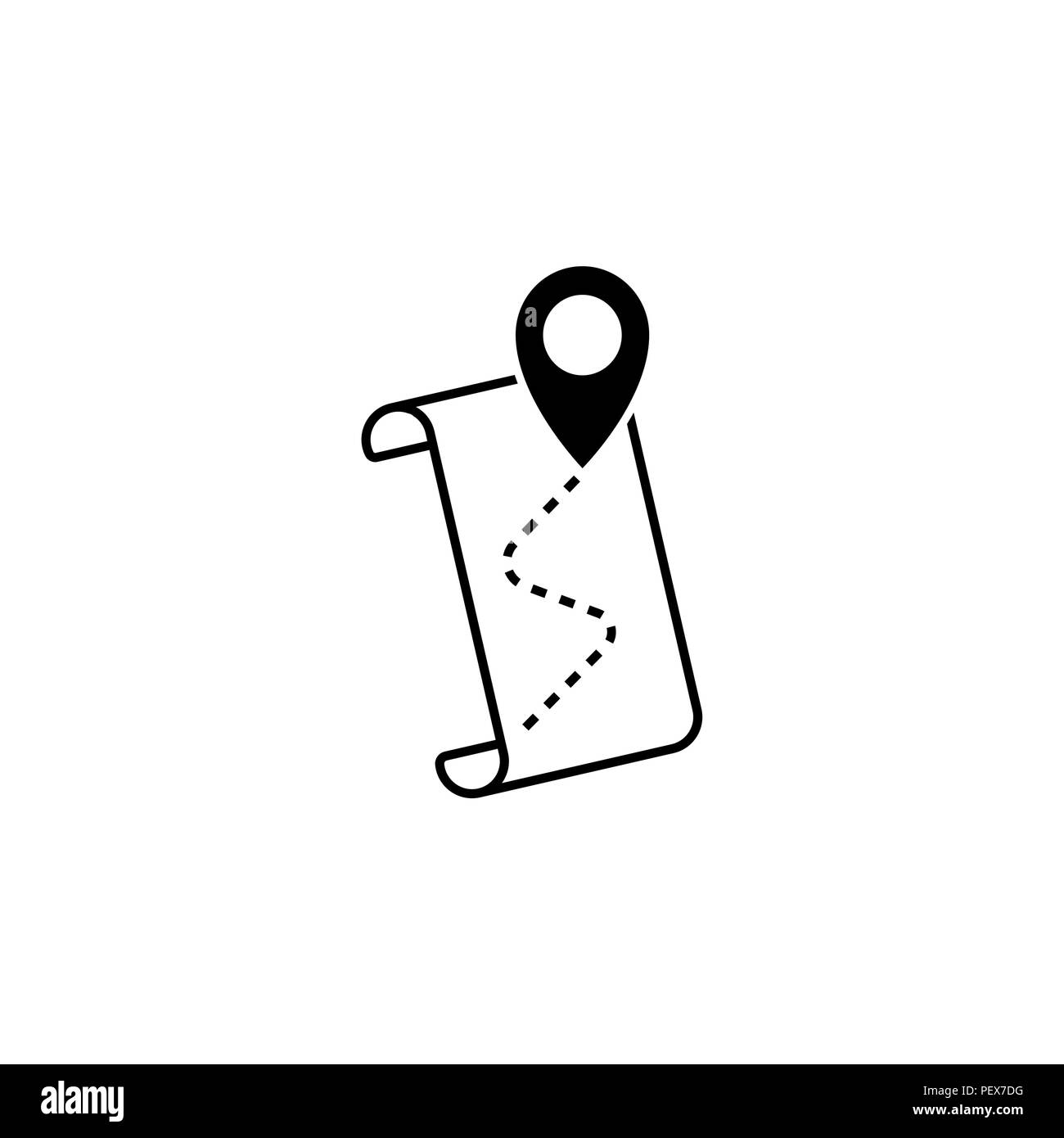 System route map Black and White Stock Photos & Images - Alamy