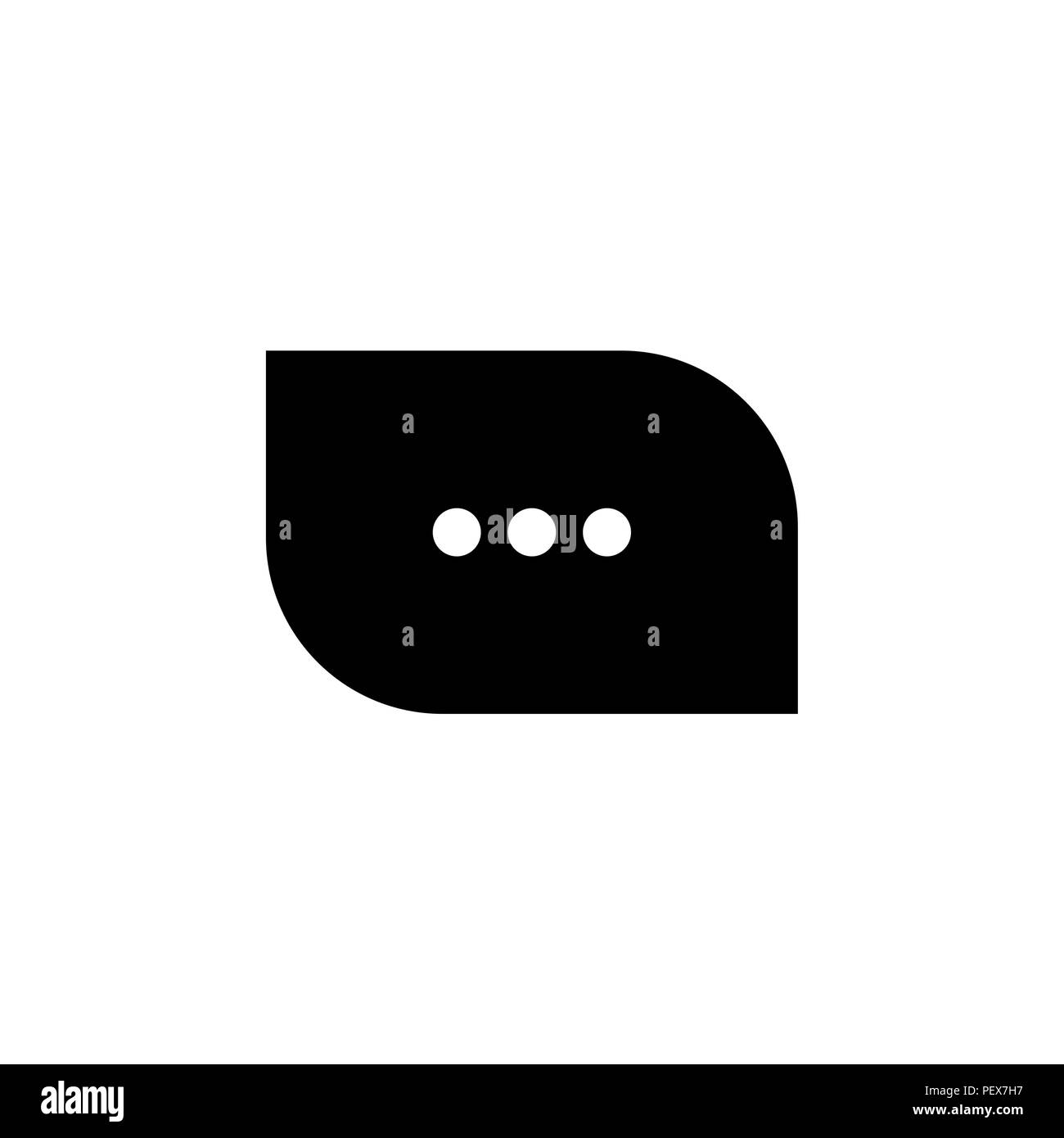 Typing in a chat bubble icon. comment sign symbol Stock Vector Image & Art - Alamy