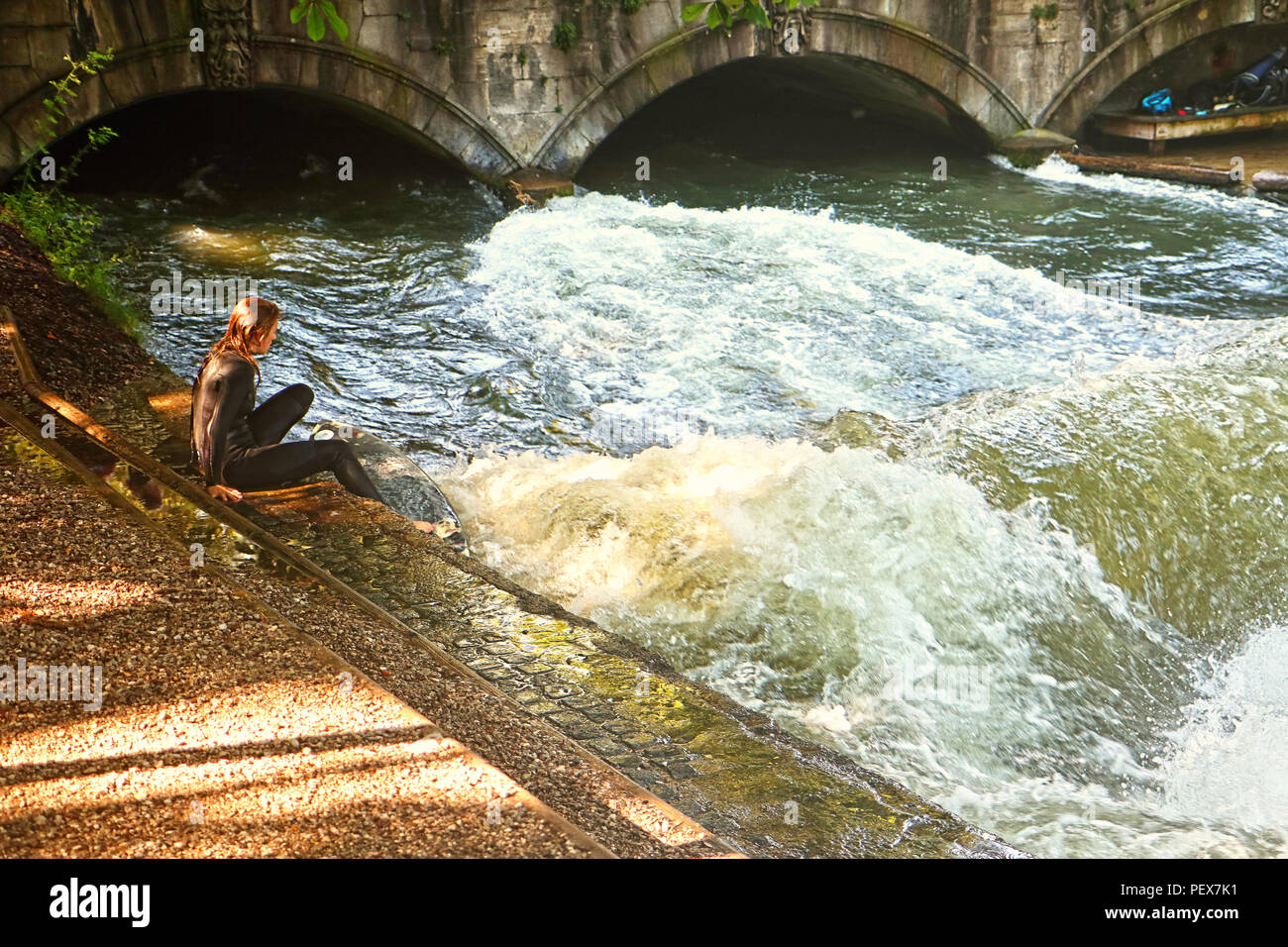 Girl diving splash hi-res stock photography and images - Alamy