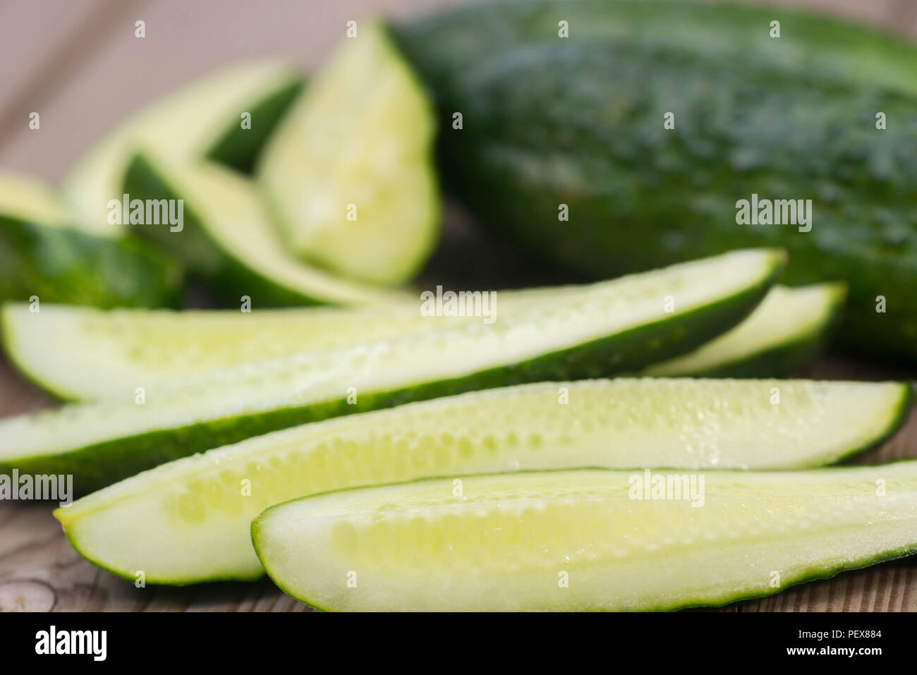 Cucumber pieces hi-res stock photography and images - Alamy