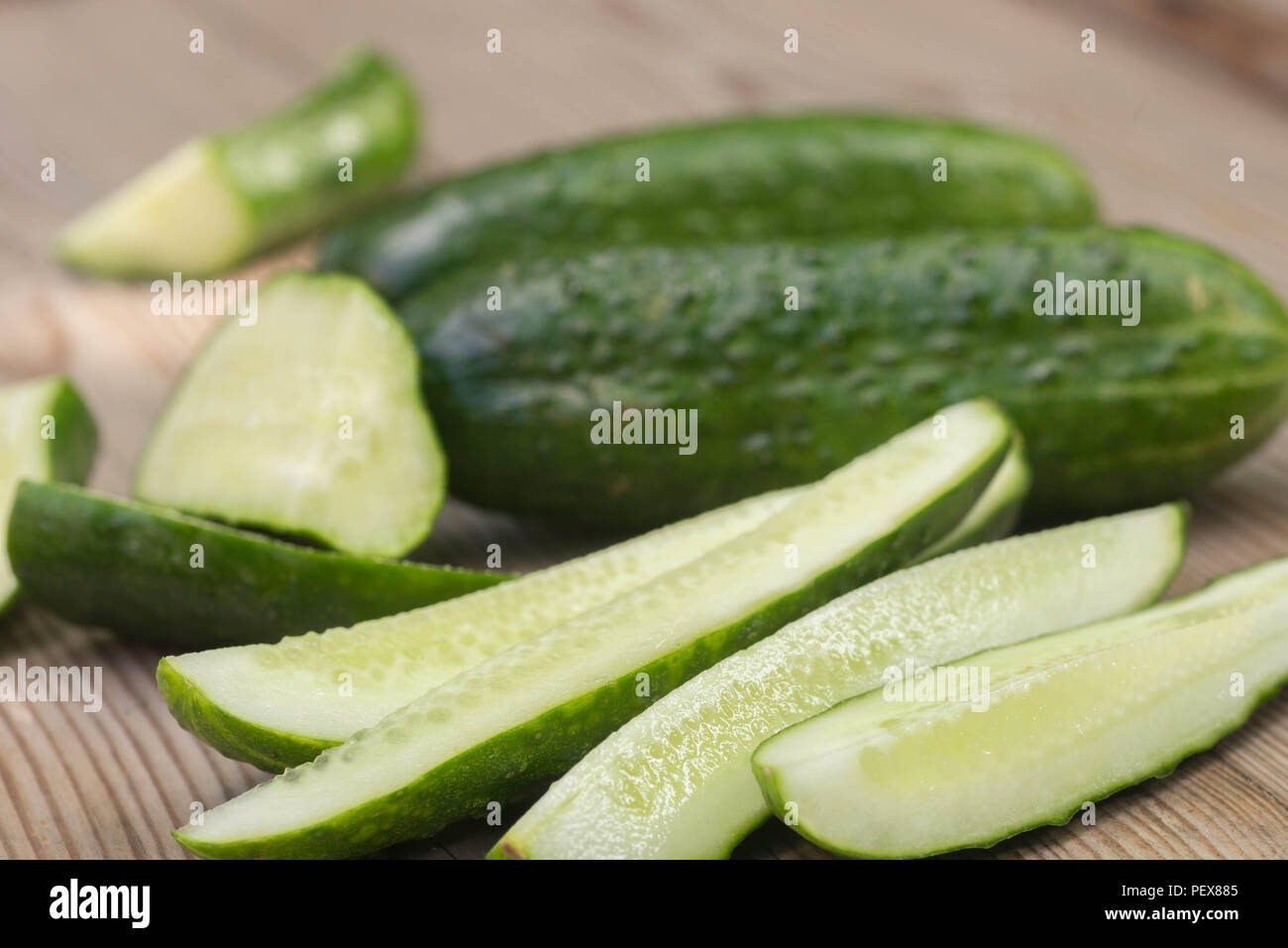 Cucumber pieces hi-res stock photography and images - Alamy