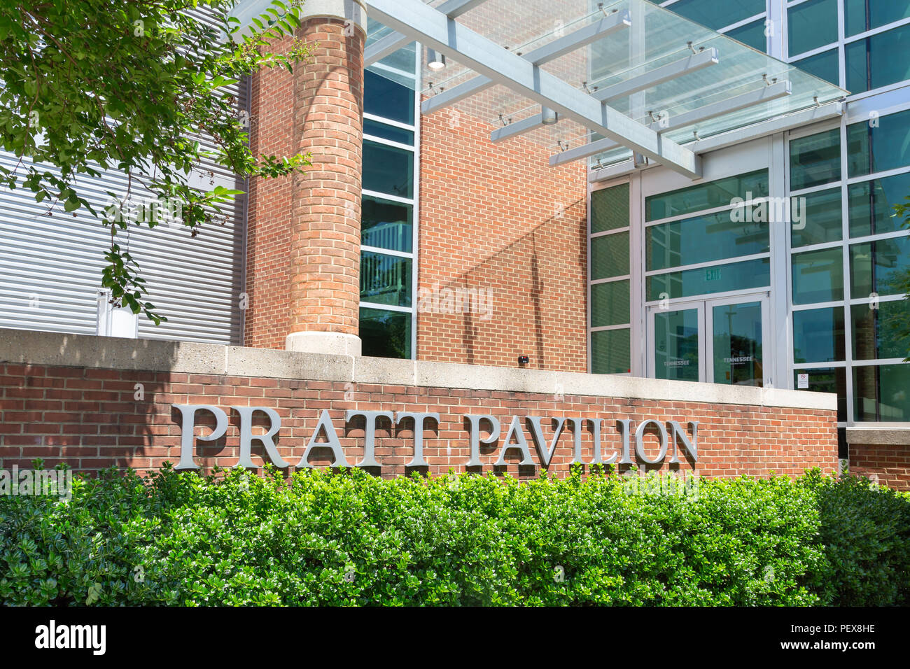KNOXVILLE, TN/USA JUNE 4, 2018: Pratt Pavilion on the campus of the ...