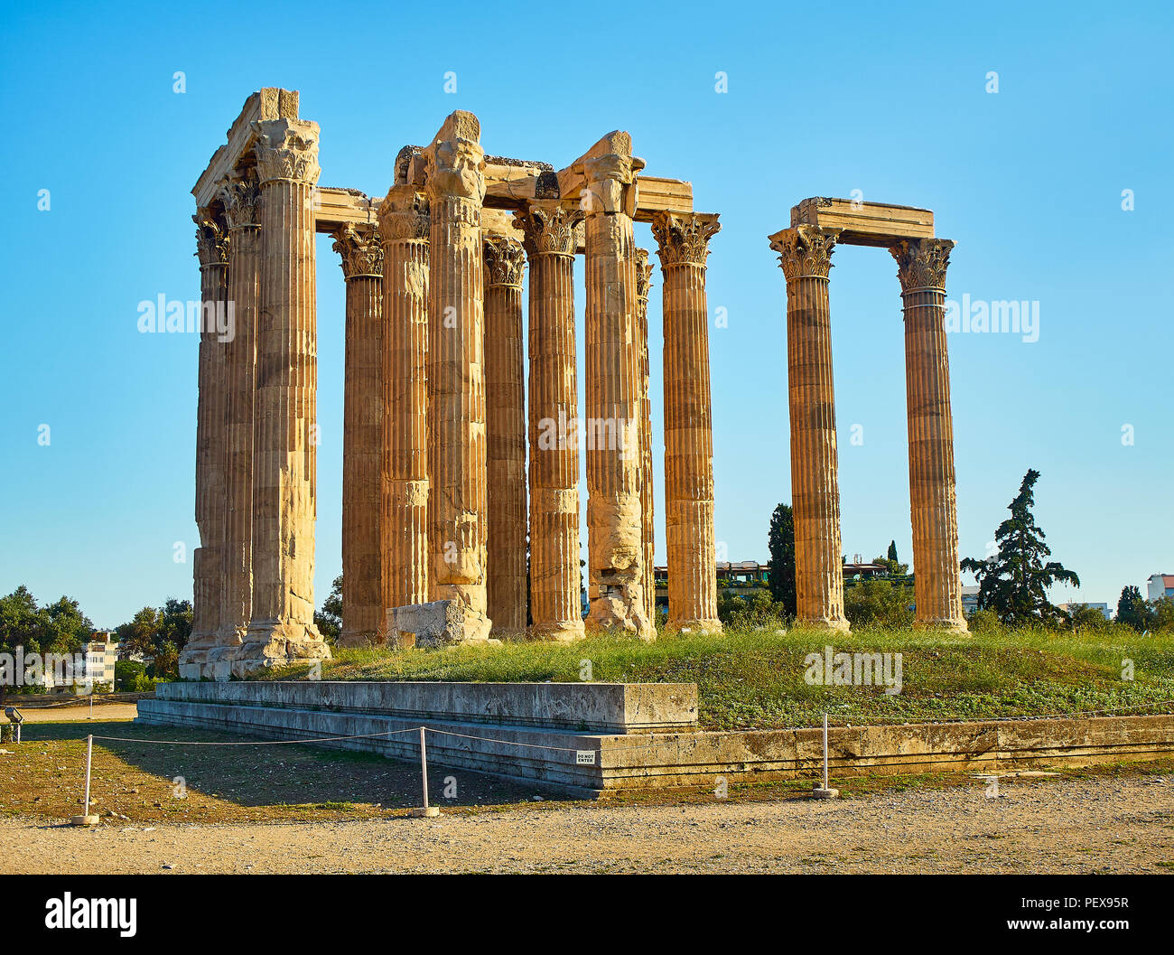 Temple of Olympian Zeus. Monumental temple begun in 6th century B.C. on ...