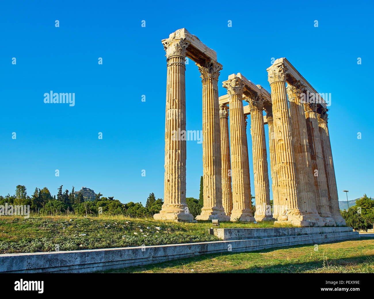 Temple of Olympian Zeus. Monumental temple begun in 6th century B.C. on ...